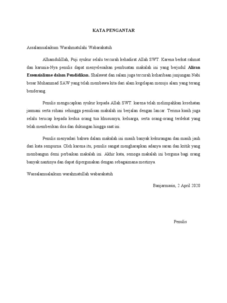 Kata Pengantar Filsafat Pendidikan | PDF | Kajian Bahasa Asing | Agama & Spiritualitas