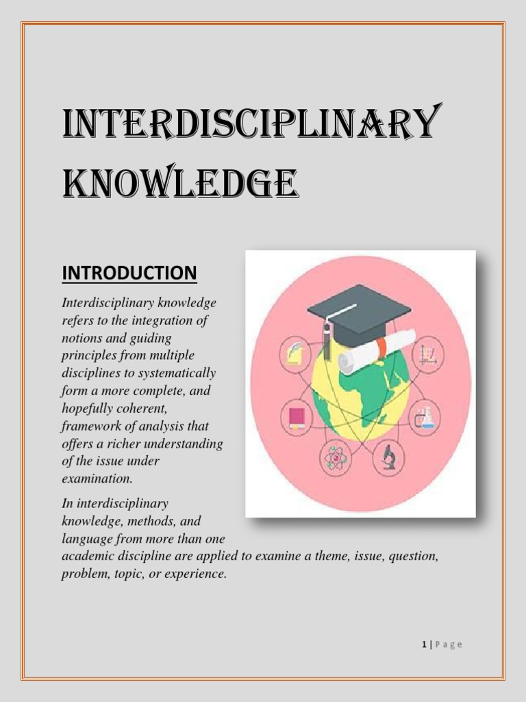 Understanding Interdisciplinary Knowledge | PDF | Science & Mathematics