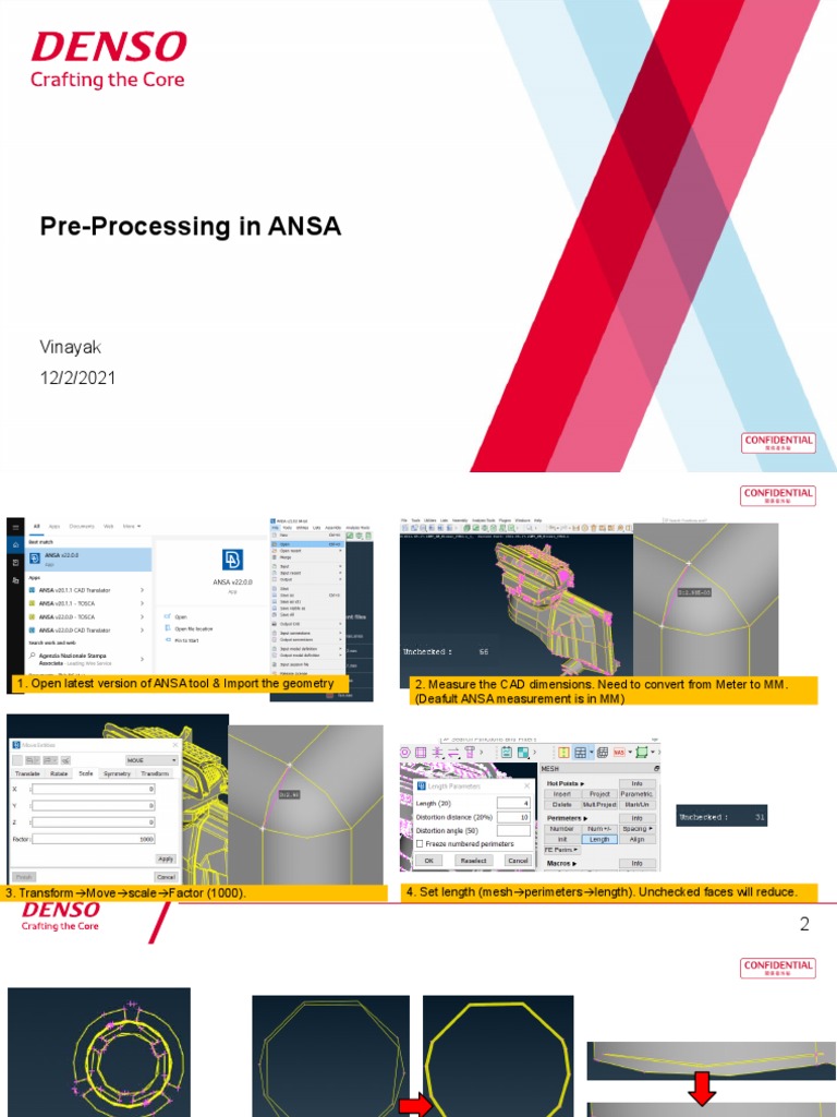 Pre-Processing ANSA Manual | PDF