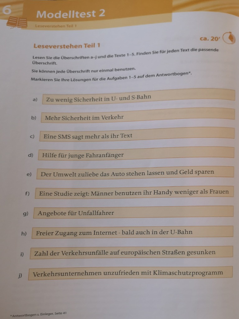 Modeltest 2 Prüfungstraining. B1 | PDF