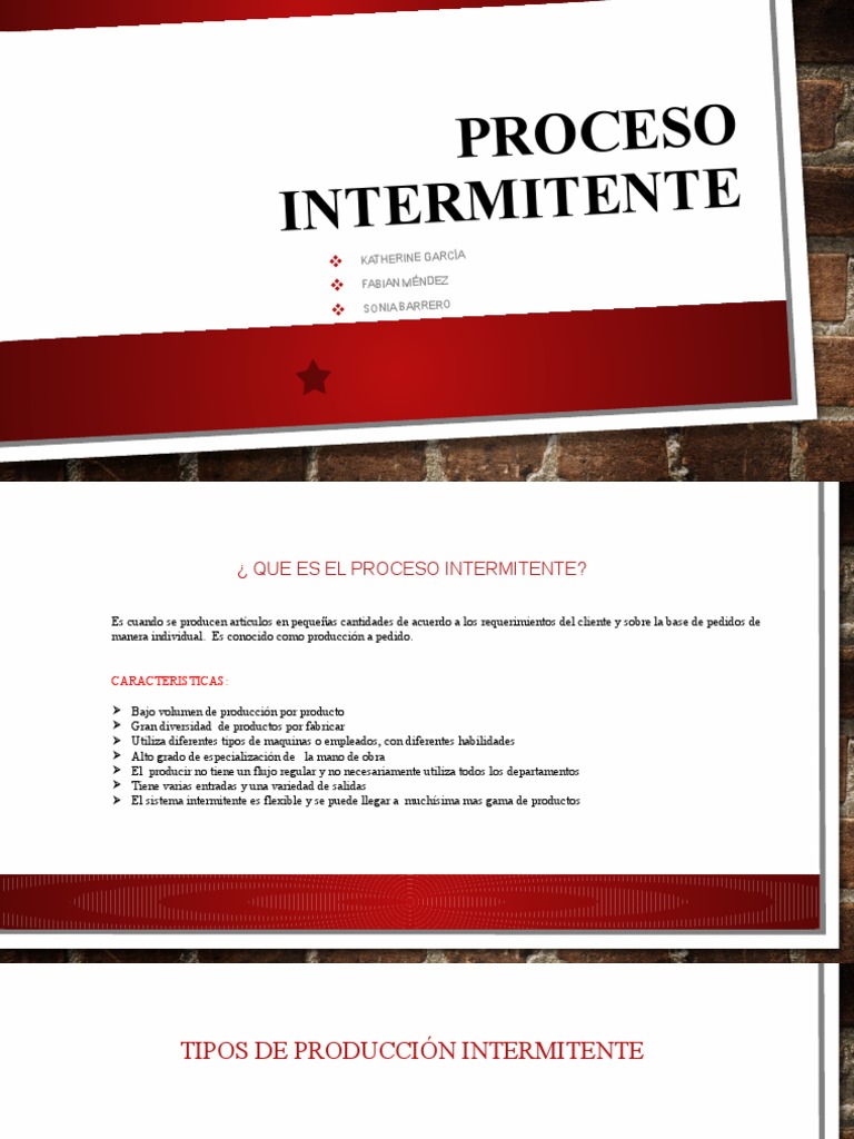 Proceso Intermitente K | PDF | Economias | Business