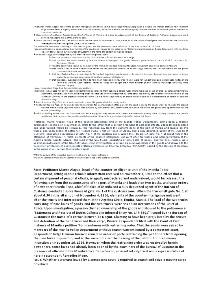 Papa v. Mago Case Digest | PDF