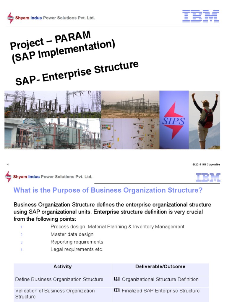 Project - Param (SAP Imp Lementati On) SAP-Ent Erprise S Tructure | PDF ...