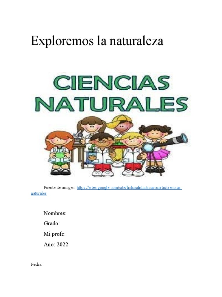 Exploremos La Naturaleza 1 | PDF