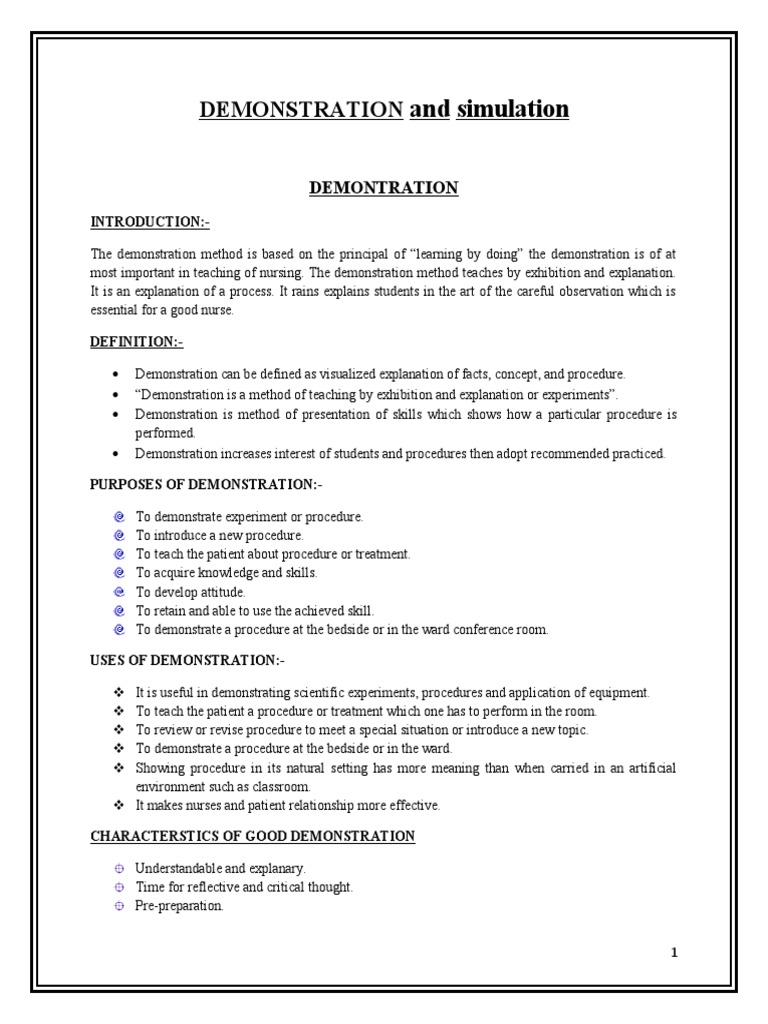 Demonstration and Simulation | PDF | Simulation | Learning