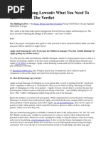 Apple Vs Samsung Case Study | PDF | Samsung Electronics | Apple Inc.