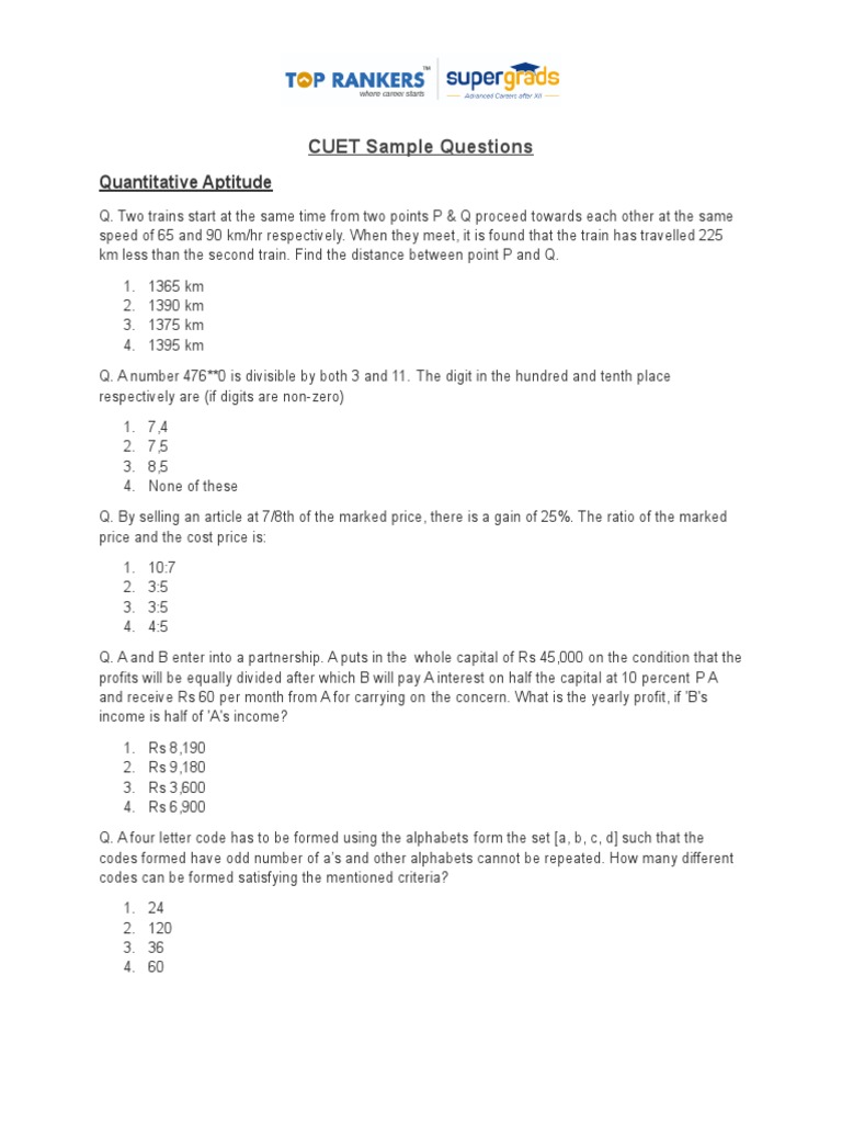 Cuet Sample Paper 1 025ad4d9132db 2 | PDF