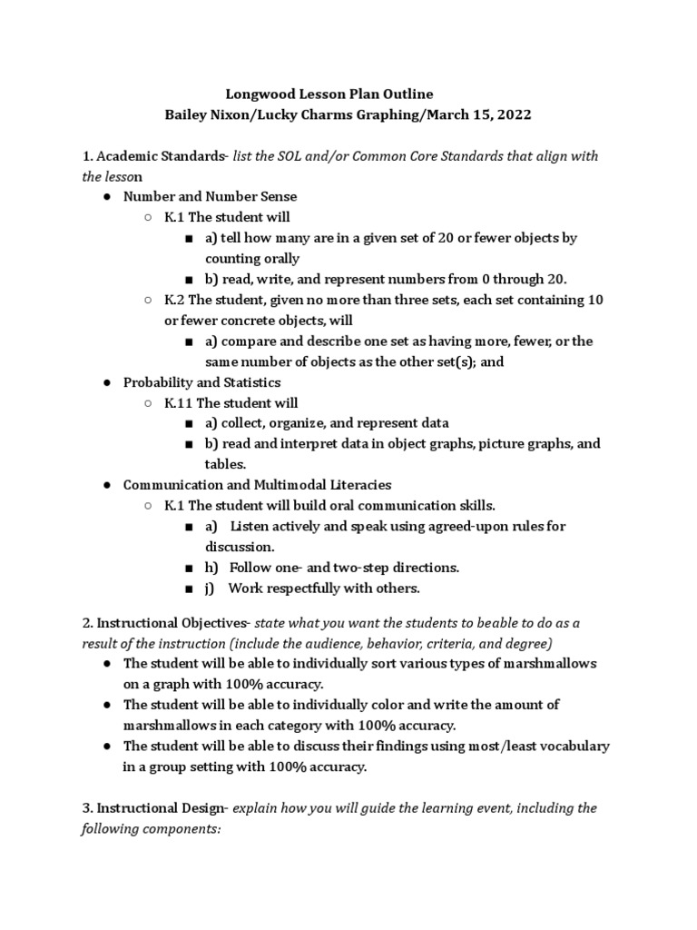 Observation Three Lucky Charms Graph | PDF | Teachers | Education Theory