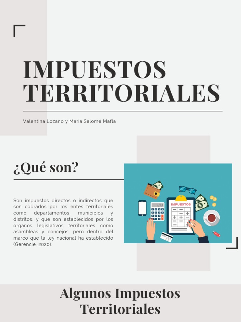 Impuestos Territoriales | PDF | Impuestos | Economias