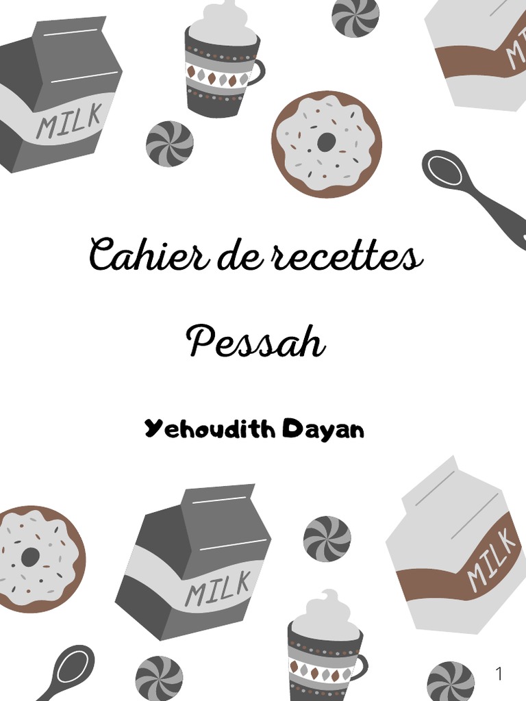 Recettes de Pessah : Desserts et Gâteaux | PDF | Meringue | Chocolat