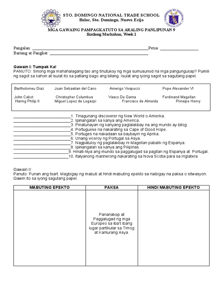 Grade 7 Las Week 12 | PDF
