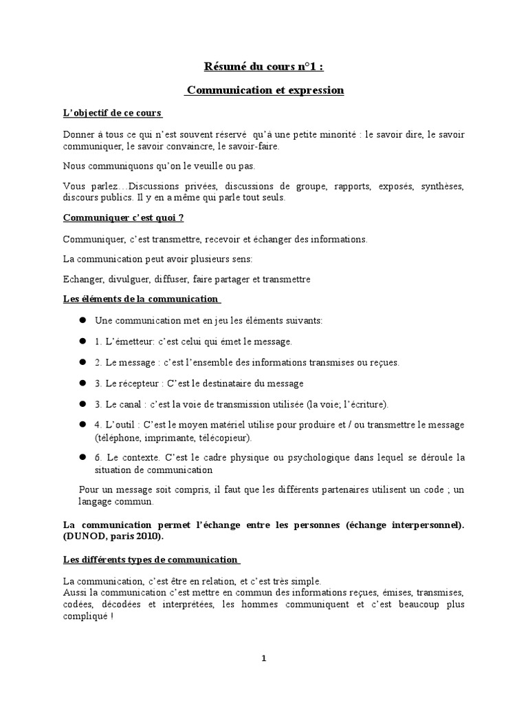 Introduction à la communication efficace | PDF | la communication