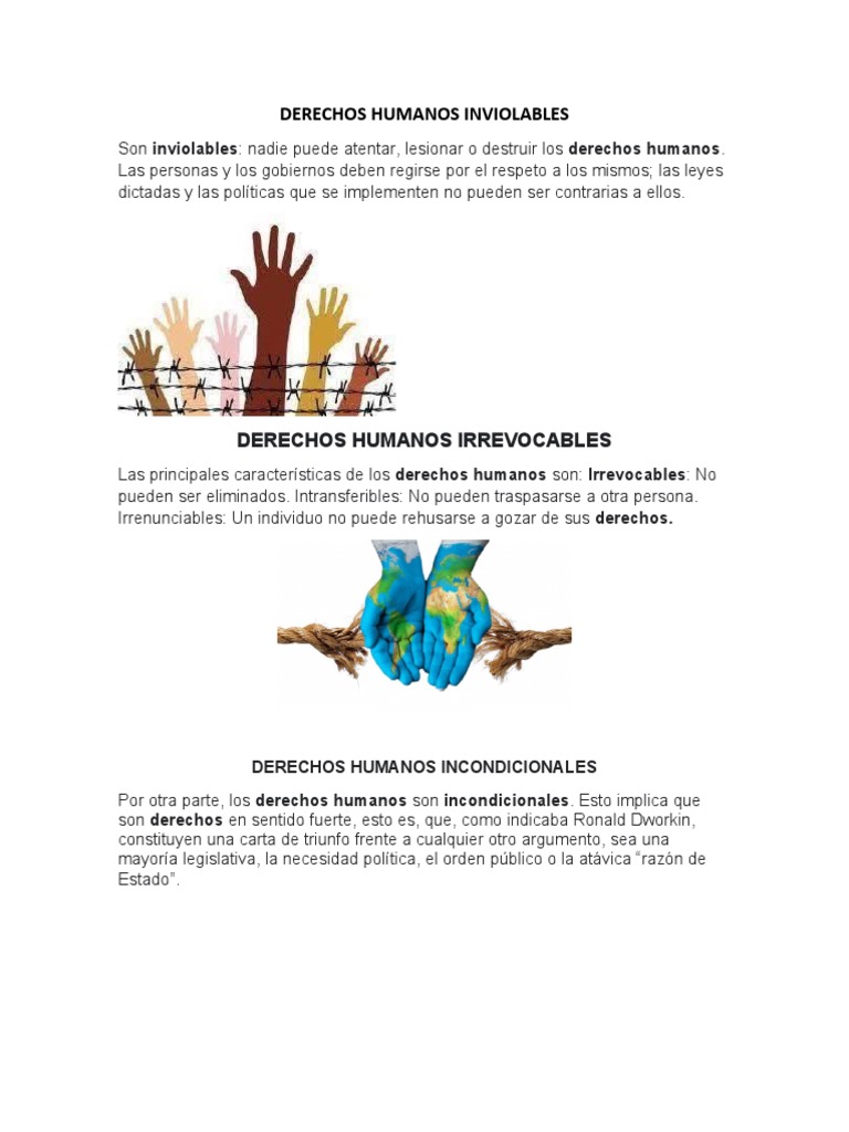 Derechos Humanos Inviolables | PDF