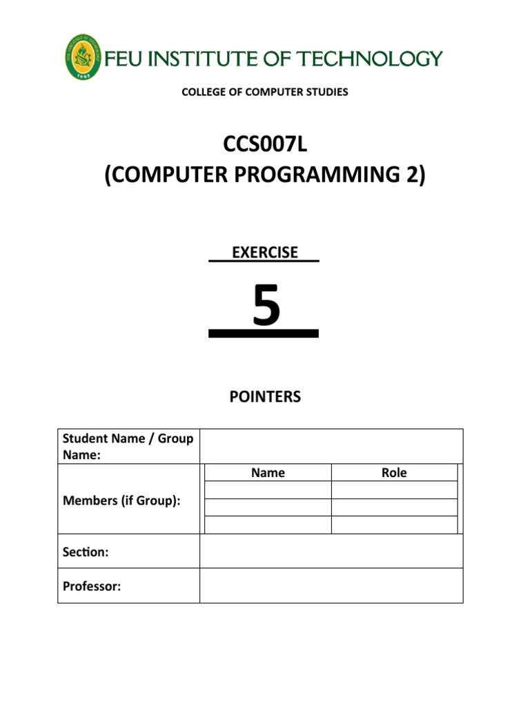C++ Pointers and CString Functions Exercise | PDF | Pointer (Computer Programming) | Variable ...