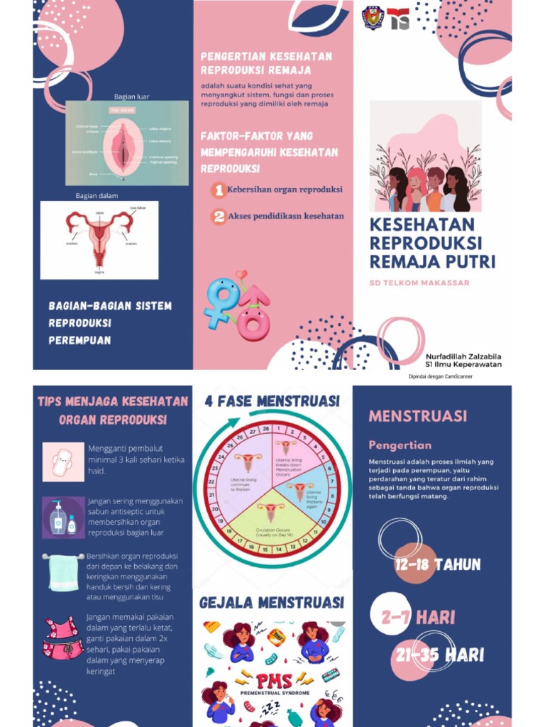 Leaflet Pendidikan Kesehatan Reproduksi | PDF