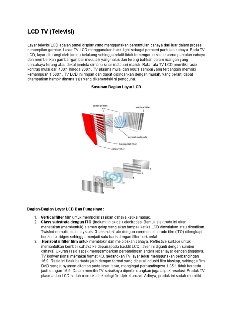 Panduan Lengkap TV LCD dan Fungsinya | PDF | Komputer | Teknologi ...