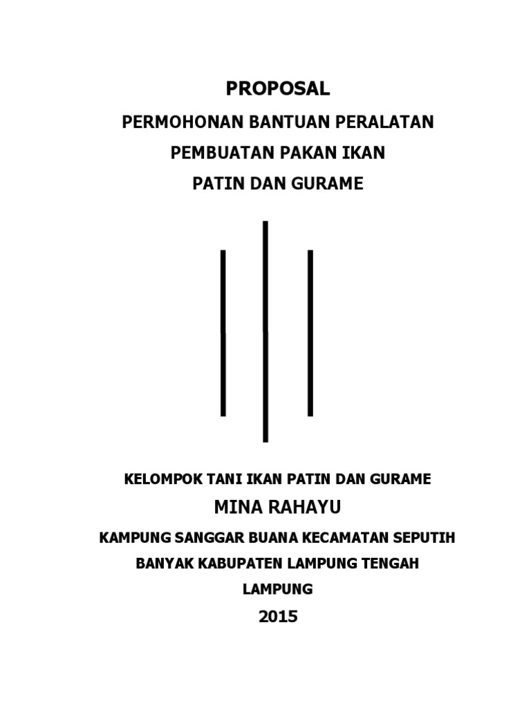 Proposal Kelompok Tani Ikan | PDF