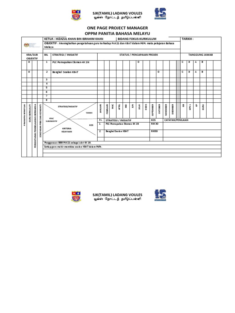 OPPM Bahasa Melayu 2022 | PDF