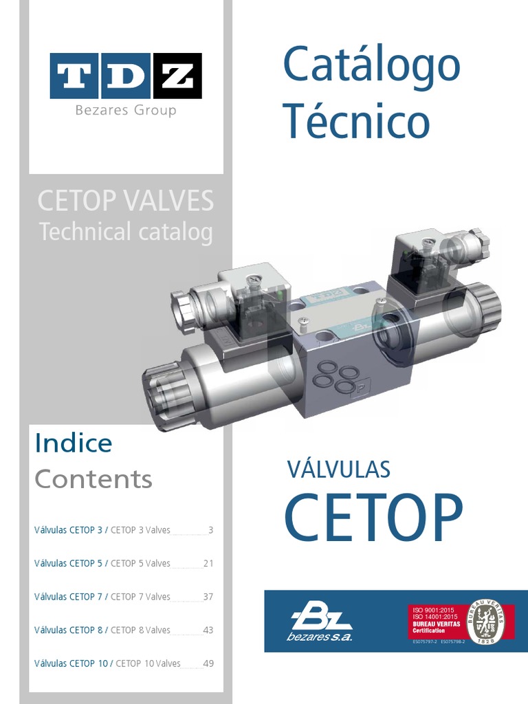 CETOP Technical Catalog: Detailed overview of CETOP series valves ...