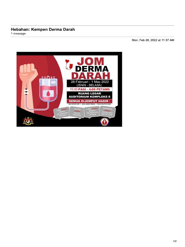 Kempen Derma Darah | PDF