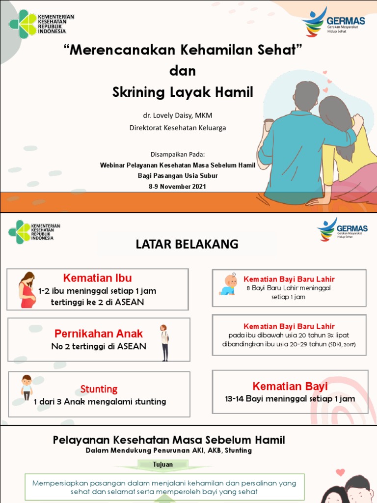 Merencanakan Kehamilan Sehat Dan Skrining Layak Hamil Edit Salinan | PDF