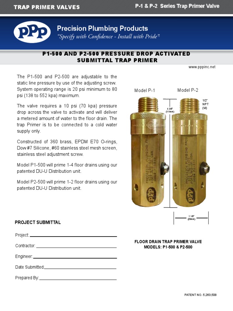 Precision Plumbing Products: "Specify With Confidence - Install With ...