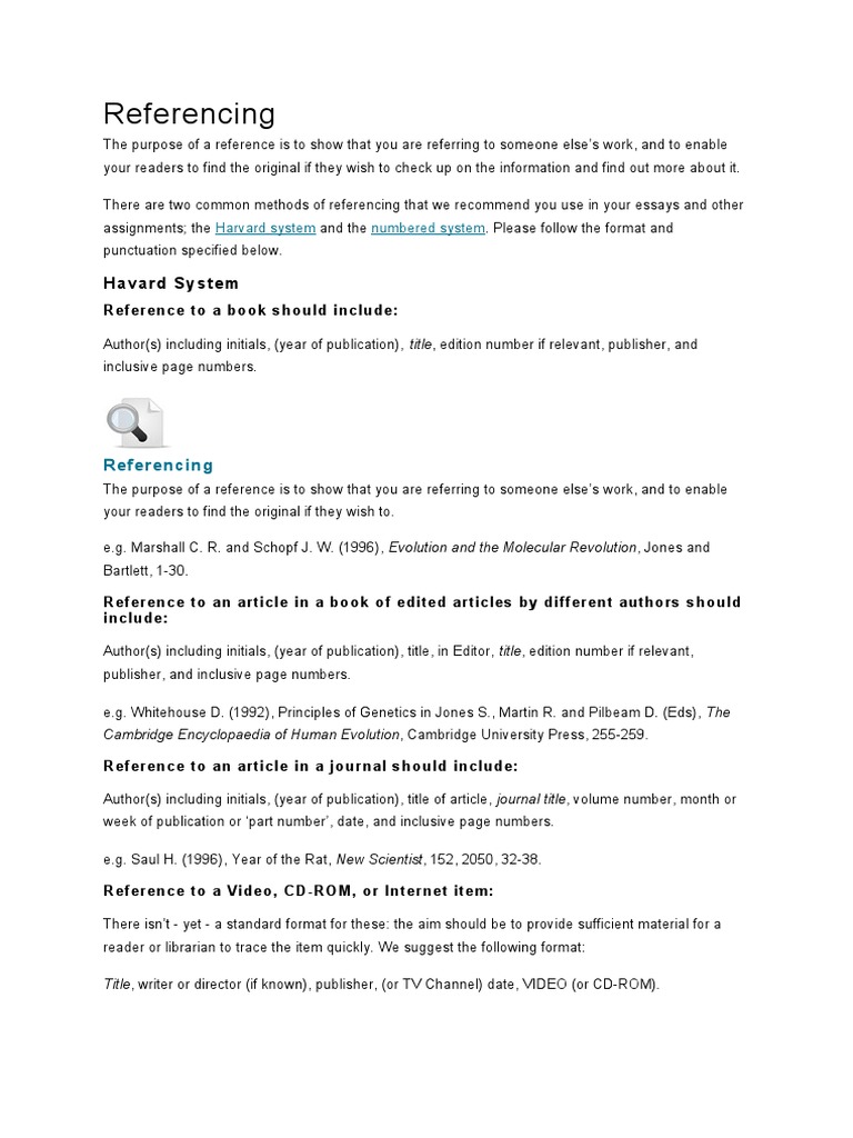 Referencing | PDF | Books | Bibliography