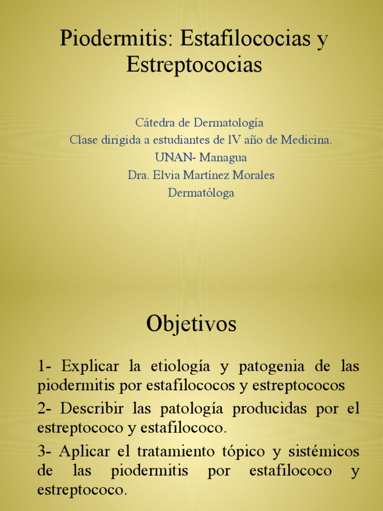 Piodermitis | PDF | Staphylococcus Aureus | Penicilina