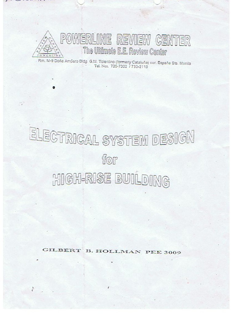 Electrical System Design For High Rise Buildings | PDF