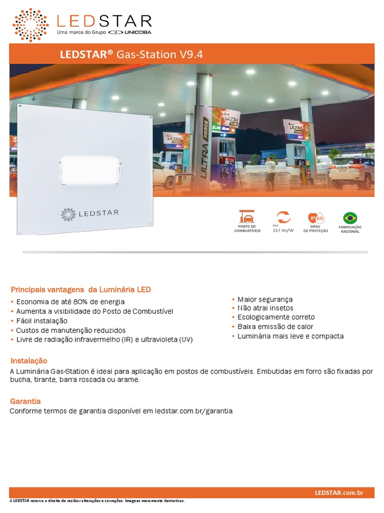 Datasheet LEDSTAR Luminaria GasStation V9.4 Rv1 2021 | PDF | Diodo ...