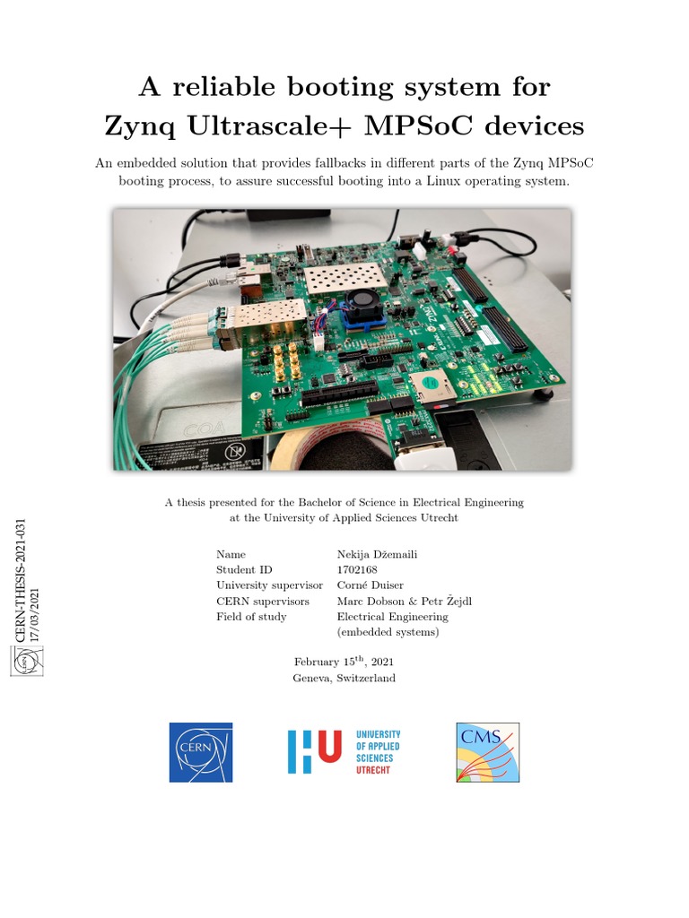 Reliable Booting for Zynq MPSoC Devices | PDF | Large Hadron Collider ...