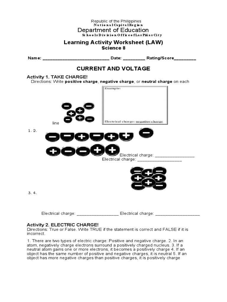 Grade 8 Q1 Week 5-7 LAW Validated | PDF | Electrical Resistance And ...