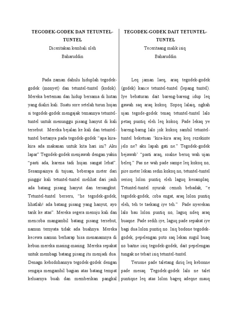 Baharuddin - Cerita Monyet Dan Kodok | PDF | Griya & Taman