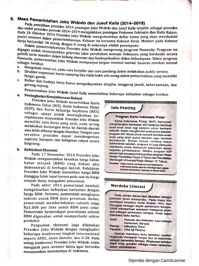 Masa Pemerintahan Jokowi-JK Dan Jokowi-Makruf Amin | PDF