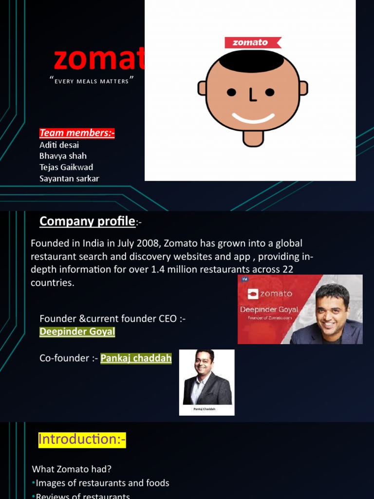 Zomato: Team Members | PDF | Point Of Sale | Analytics