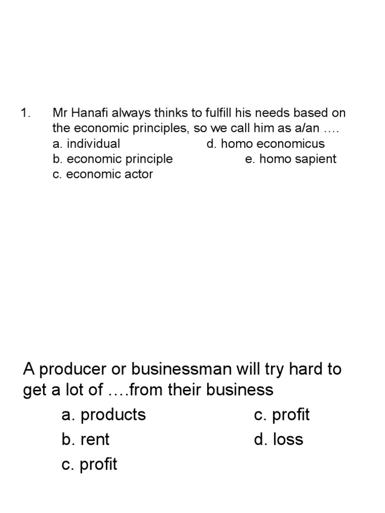 Economics Exercises | PDF | Opportunity Cost | Goods Economics Exercises | PDF | Opportunity Cost | Goods