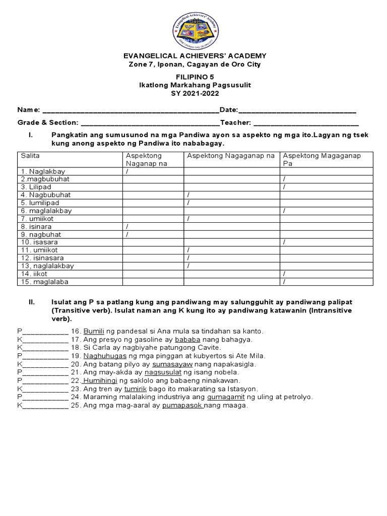 Filipino 5 | PDF