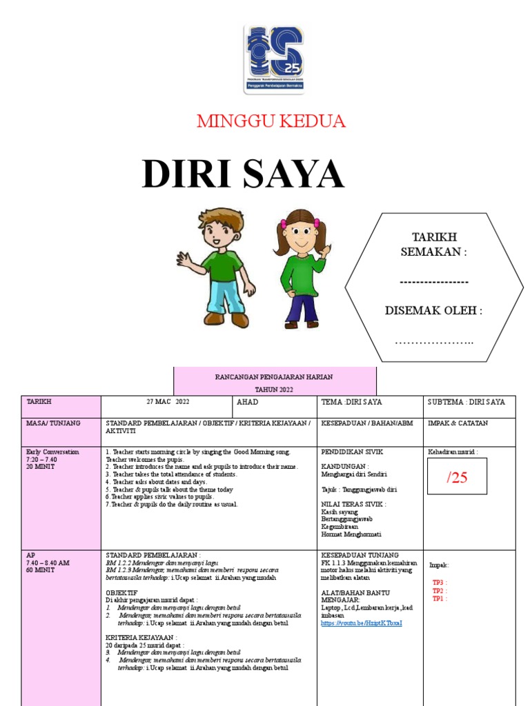 RPH M2 Tema Diri Saya | PDF