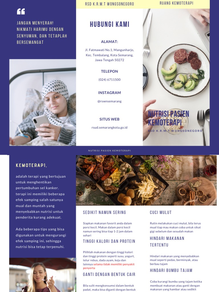 Hubungi Kami: Nutrisi Pasien Kemoterapi | PDF