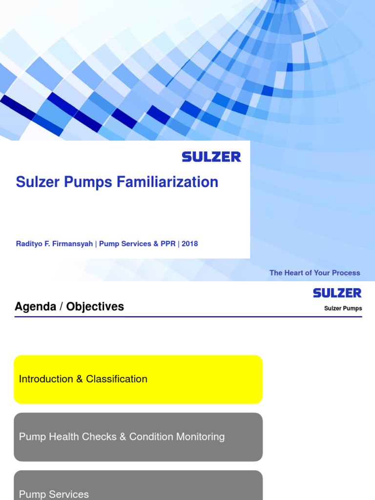 Sulzer Pump Familiarization Rev2 | PDF | Pump | Petroleum