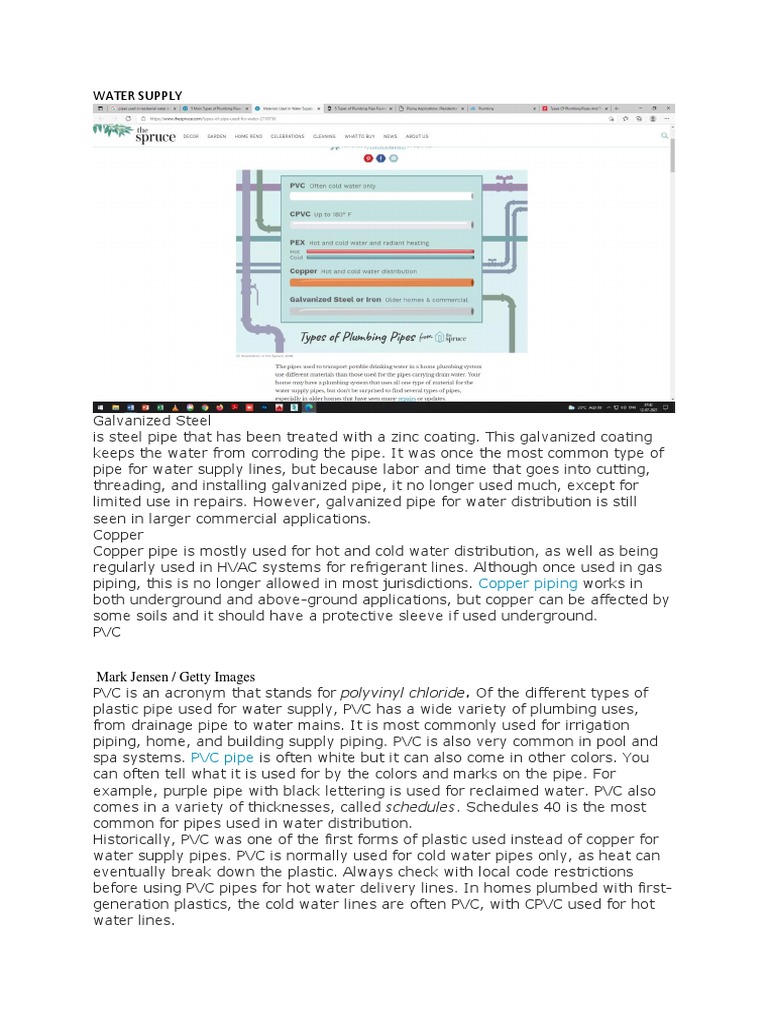 Water Supply Architecture | PDF | Plumbing | Pipe (Fluid Conveyance)