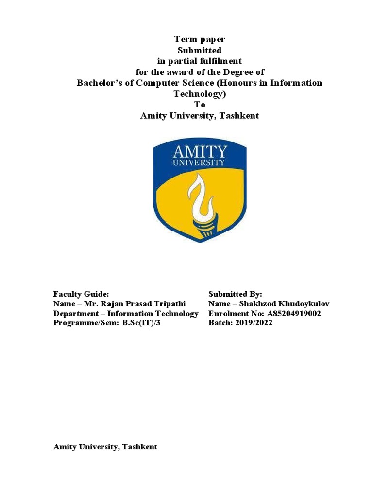 Term Paper | Download Free PDF | Internet & Web | World Wide Web