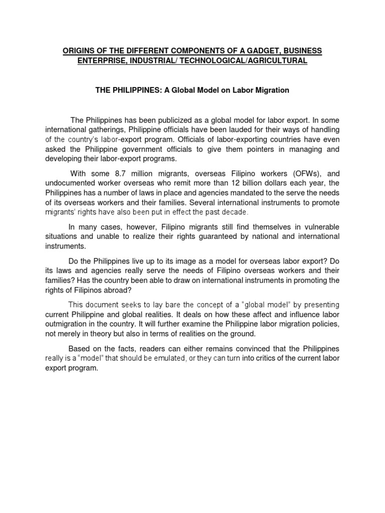 Lesson 12 - Origins of The Different Components of A Gadget | PDF