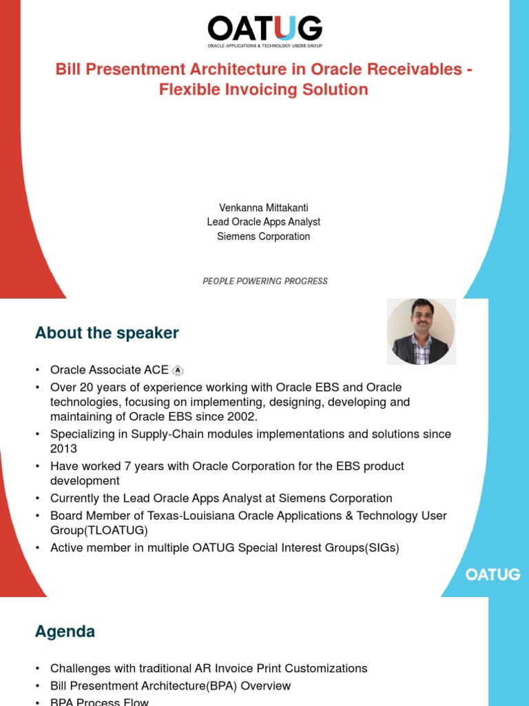 Bill Presentment Architecture In Oracle Receivables Pdf Databases