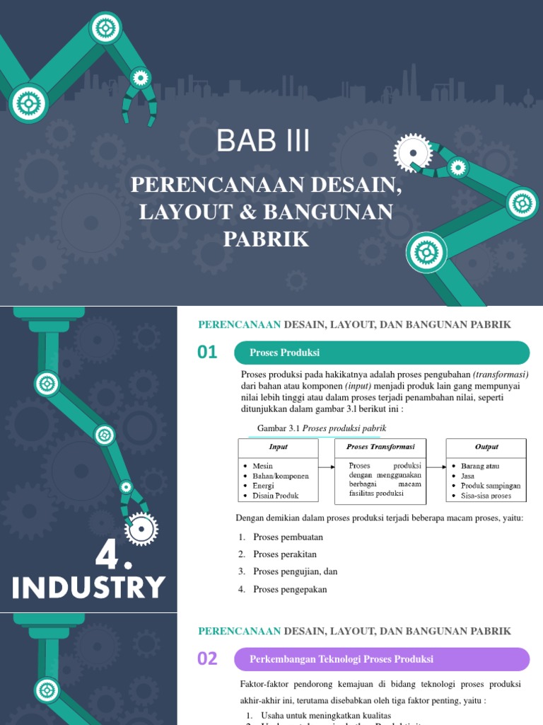 Bab III Perencanaan Desain, Layout Dan Bangunan Pabrik | PDF