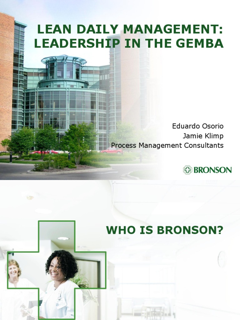 Lean Daily Management at Bronson | PDF | Cardiology | Belt (Mechanical)