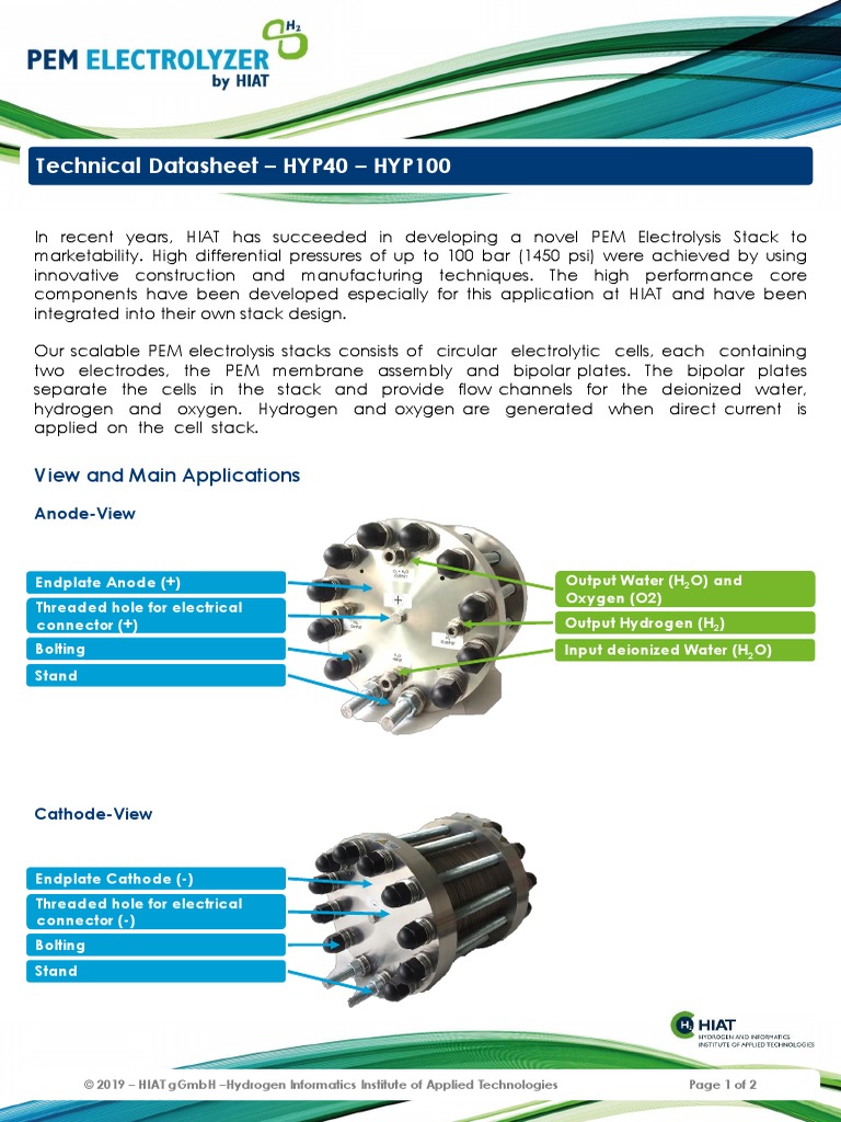 Technical Datasheet - HYP40 - HYP100: View and Main Applications | PDF ...