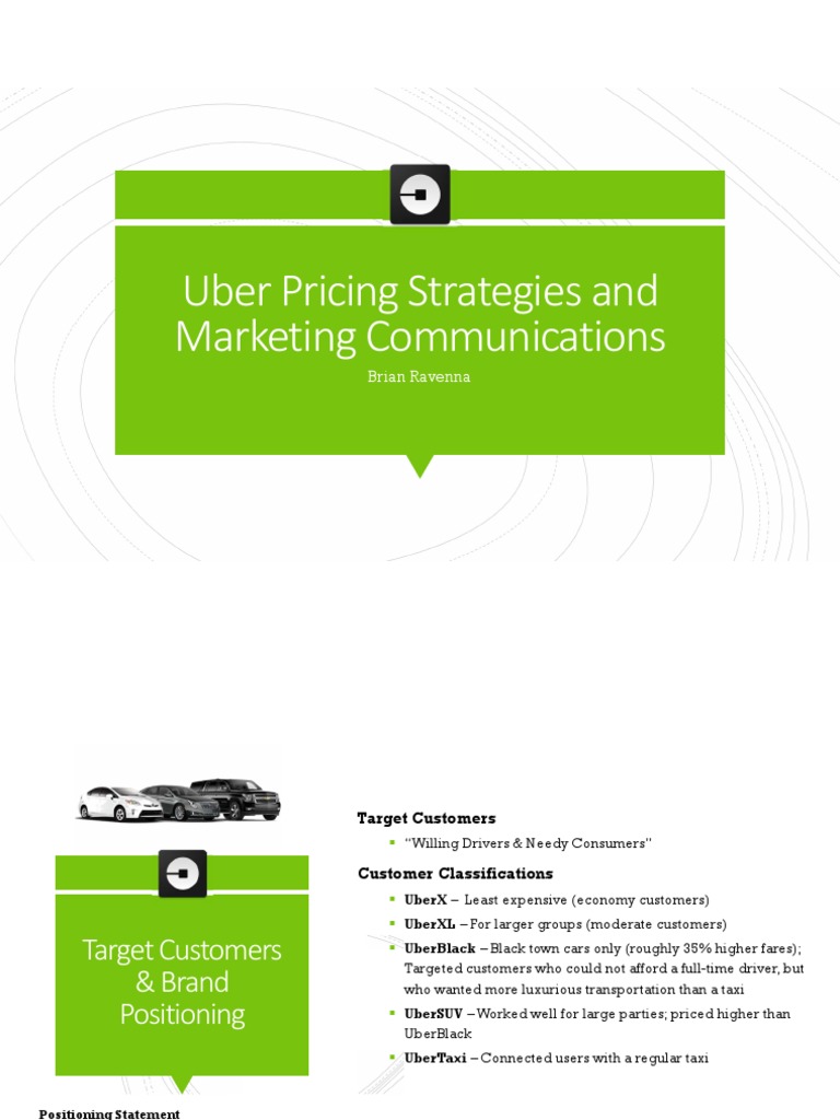 Uber Pricing Strategies and Marketing Communications: Brian Ravenna ...