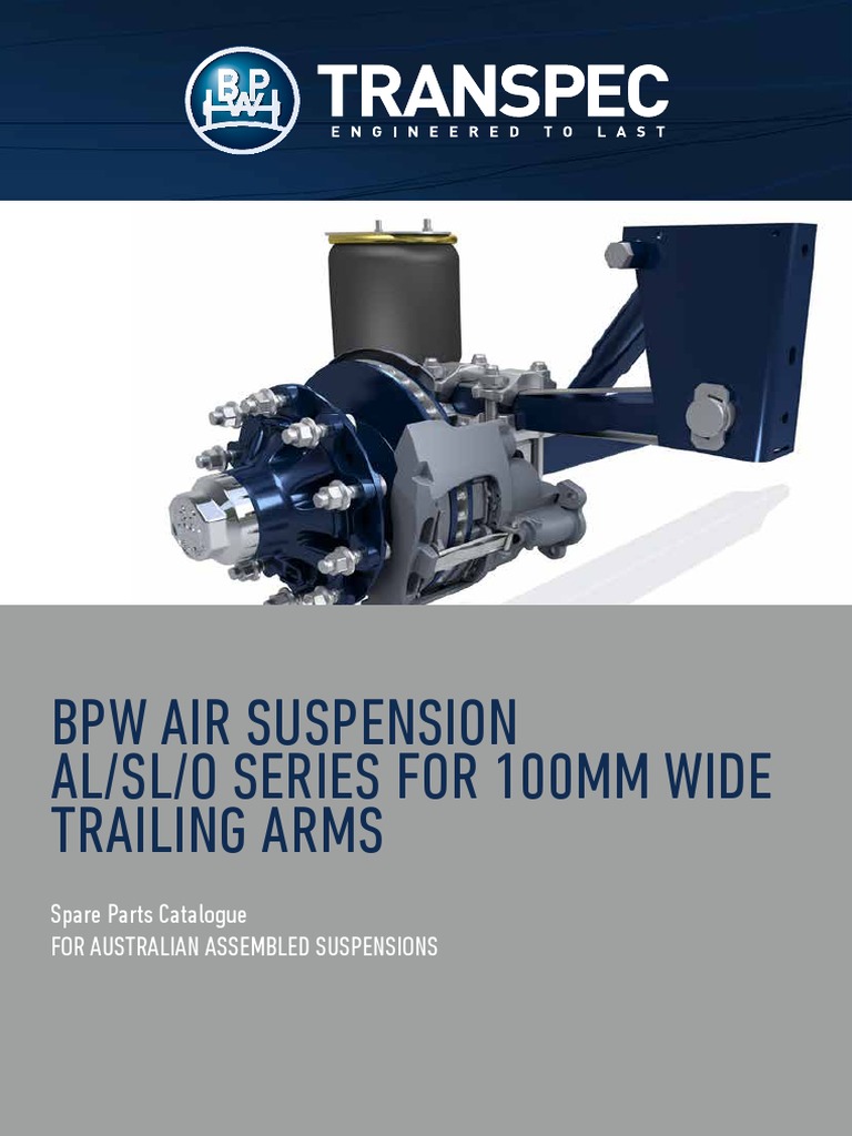 BPW Air Suspension Parts Catalogue | PDF | Axle | Automotive Industry