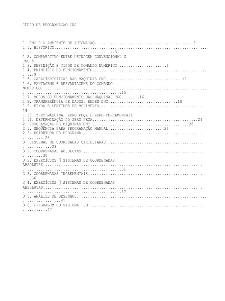 Introdução à Programação CNC: Princípios Básicos de Comando Numérico ...